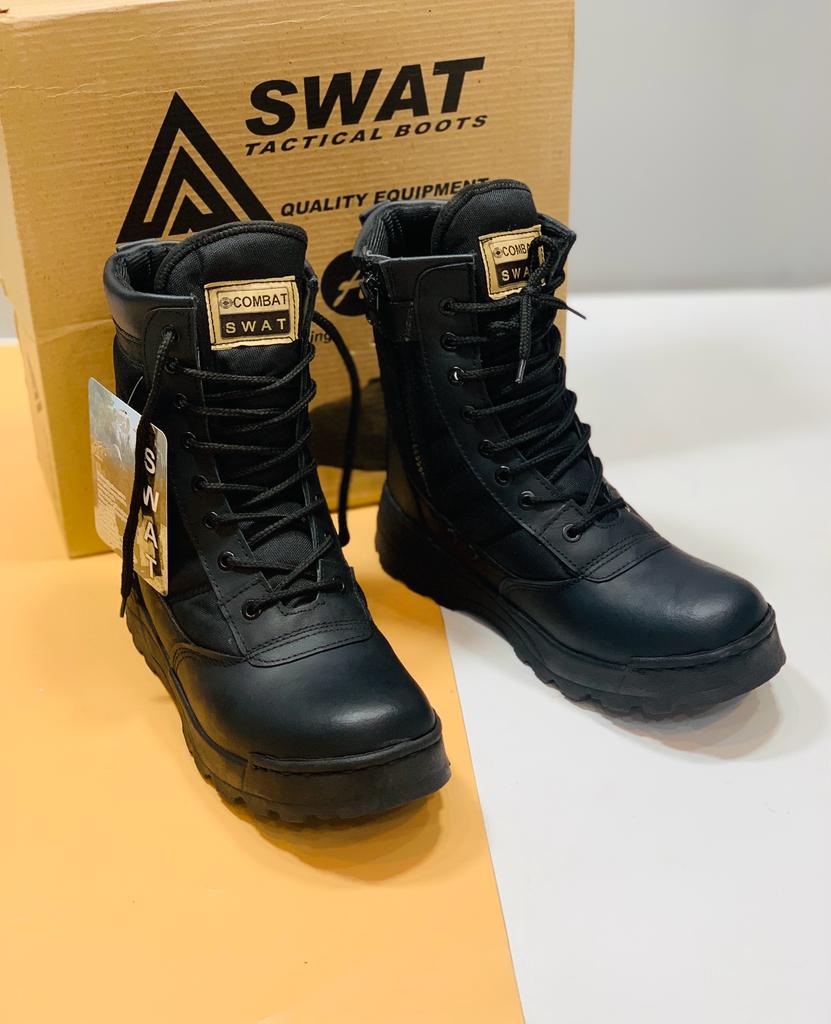 SWAT Hiking Shoes Military Style Tactical Long Shoes Commando Shoes ...