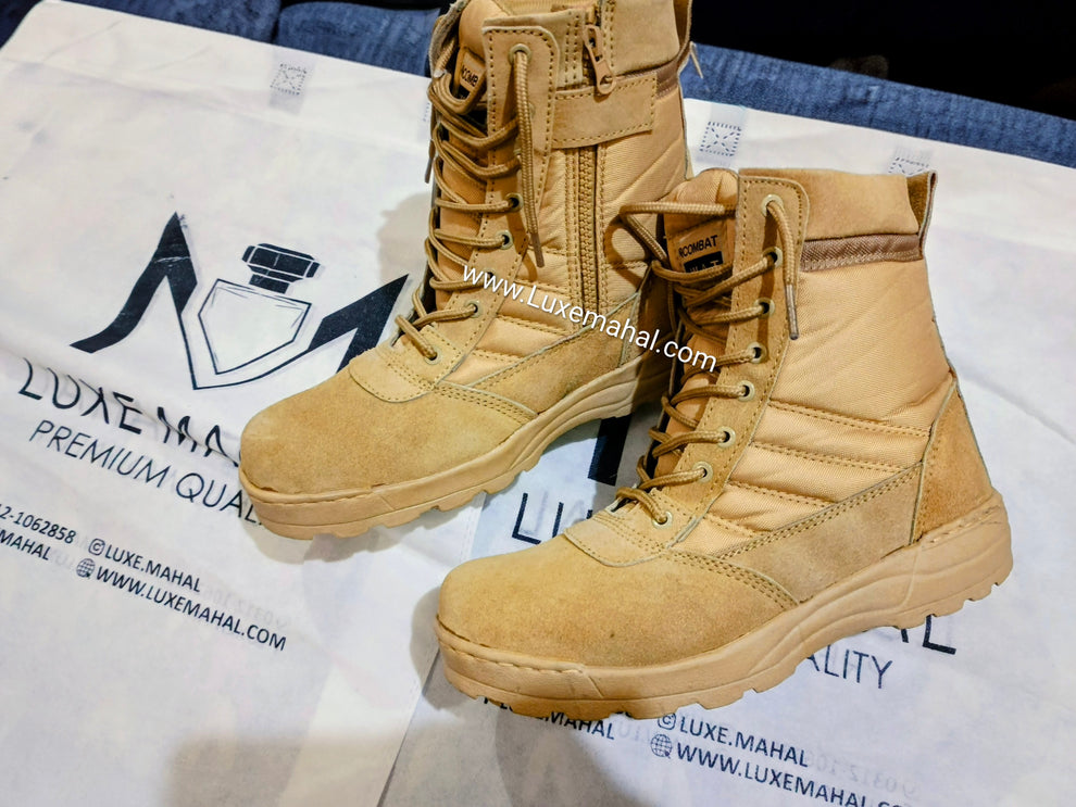 SWAT Hiking Shoes Military Style Tactical Long Shoes Commando Shoes ...